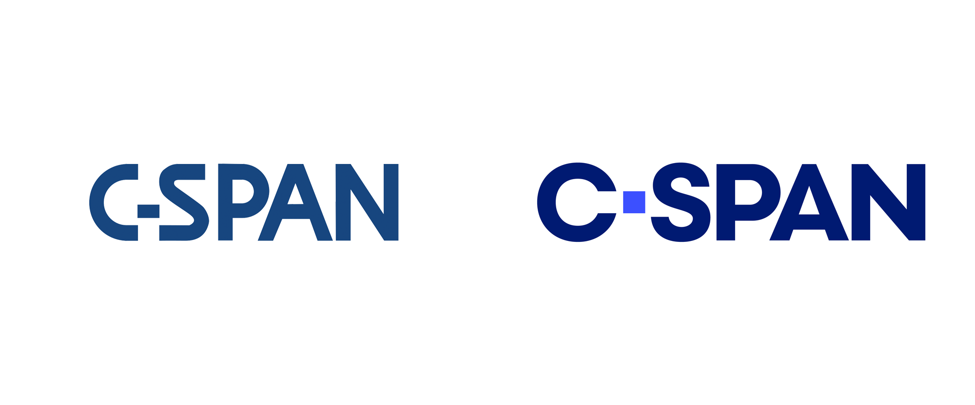 美国有线电视C-SPAN品牌logo设计 _ 德启广告